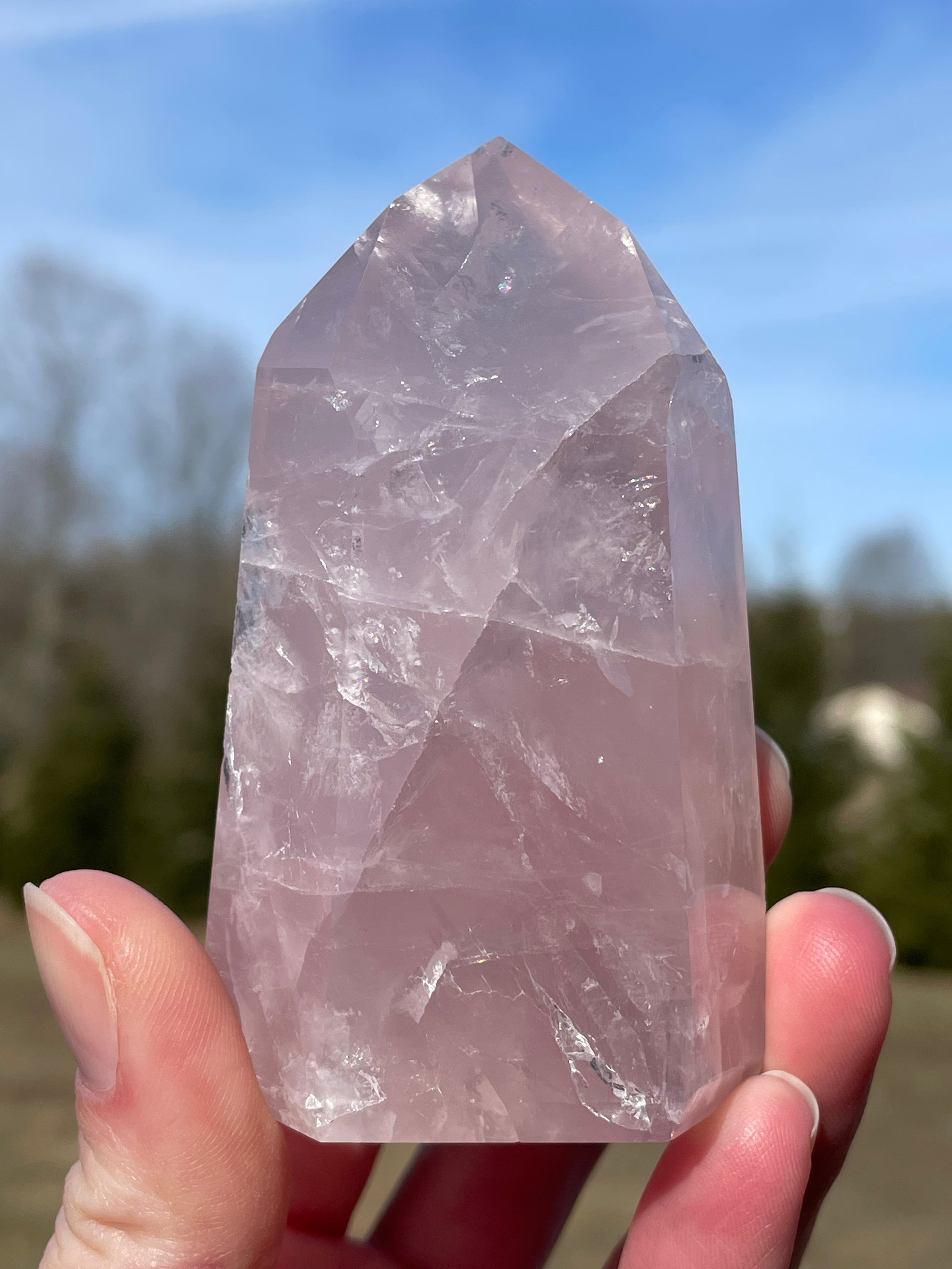 Rose Quartz Towers|EarthGlo Gems| Ontario|Canada|gemstones|Quartz