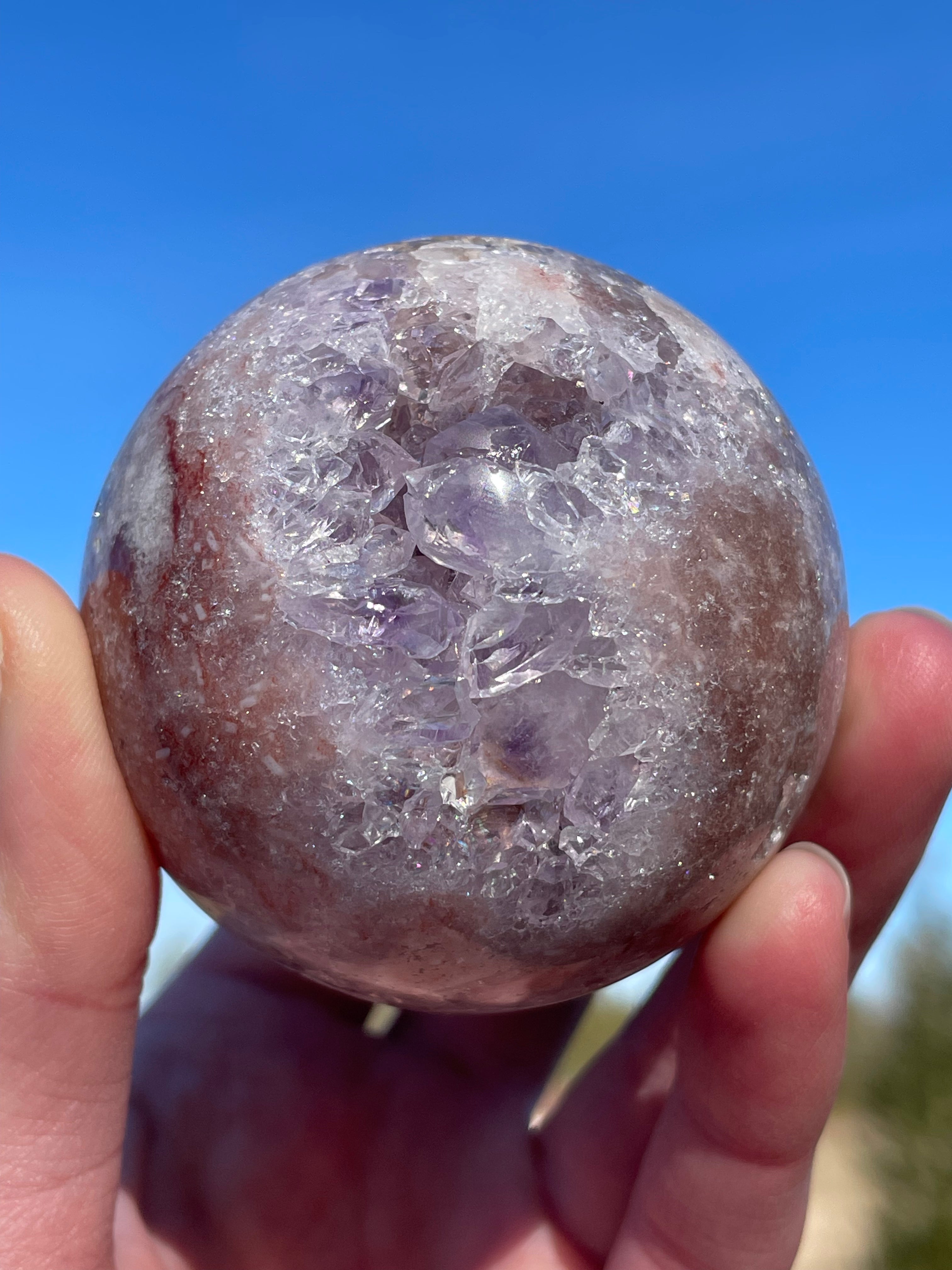 Pink Amethyst Spheres|EarthGlo Gems|Ontario|Canada|Gemstones|crystals|